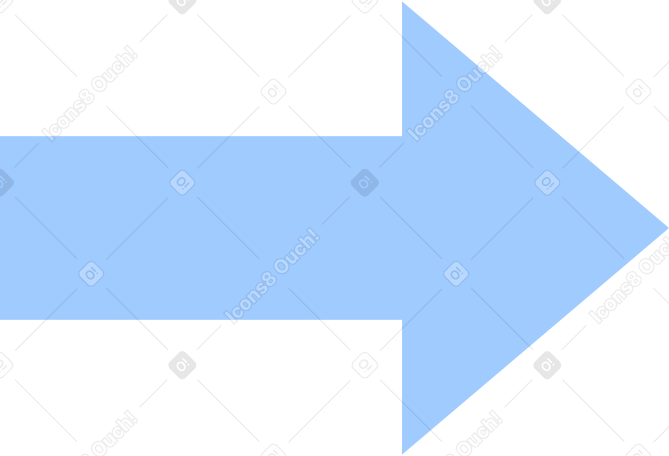 Light blue arrow Illustration in PNG, SVG