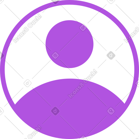 Round user icon PNG, SVG