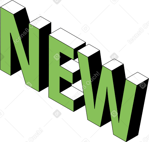Lettering new text PNG, SVG