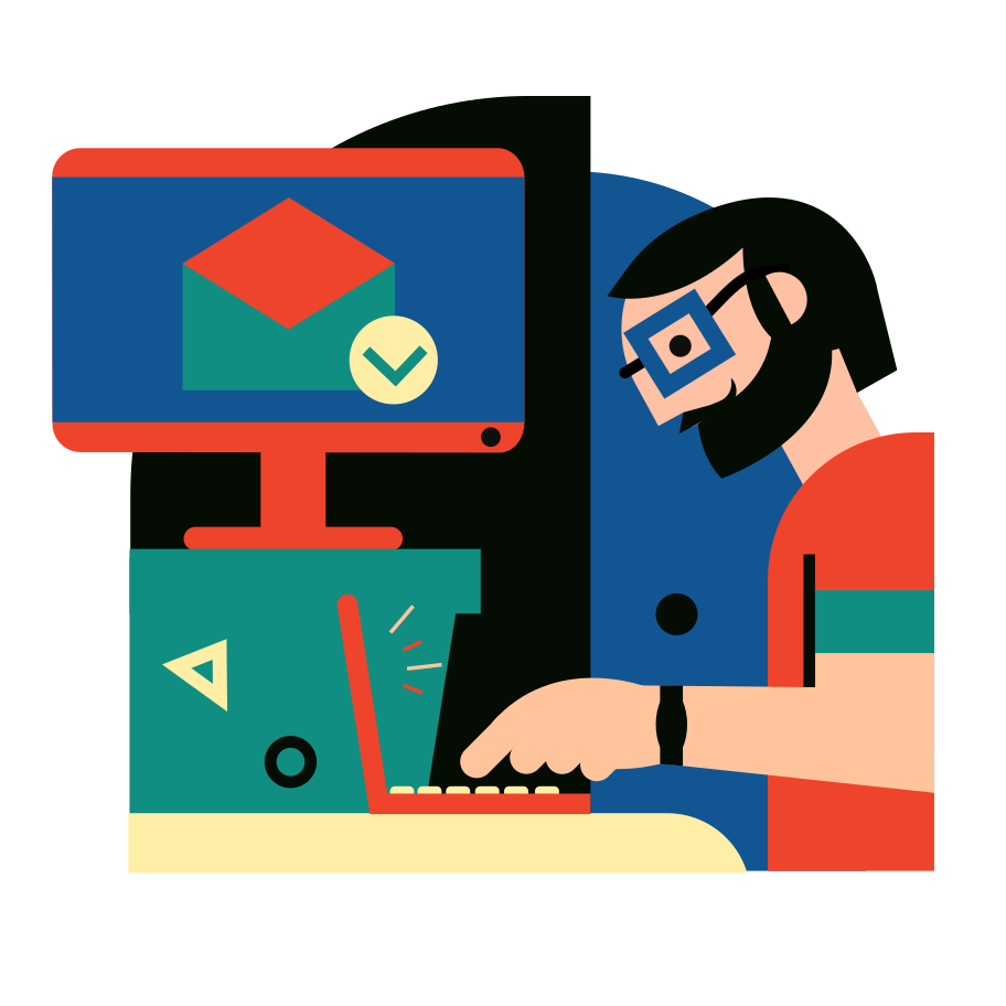 Message delivered Illustration in PNG, SVG