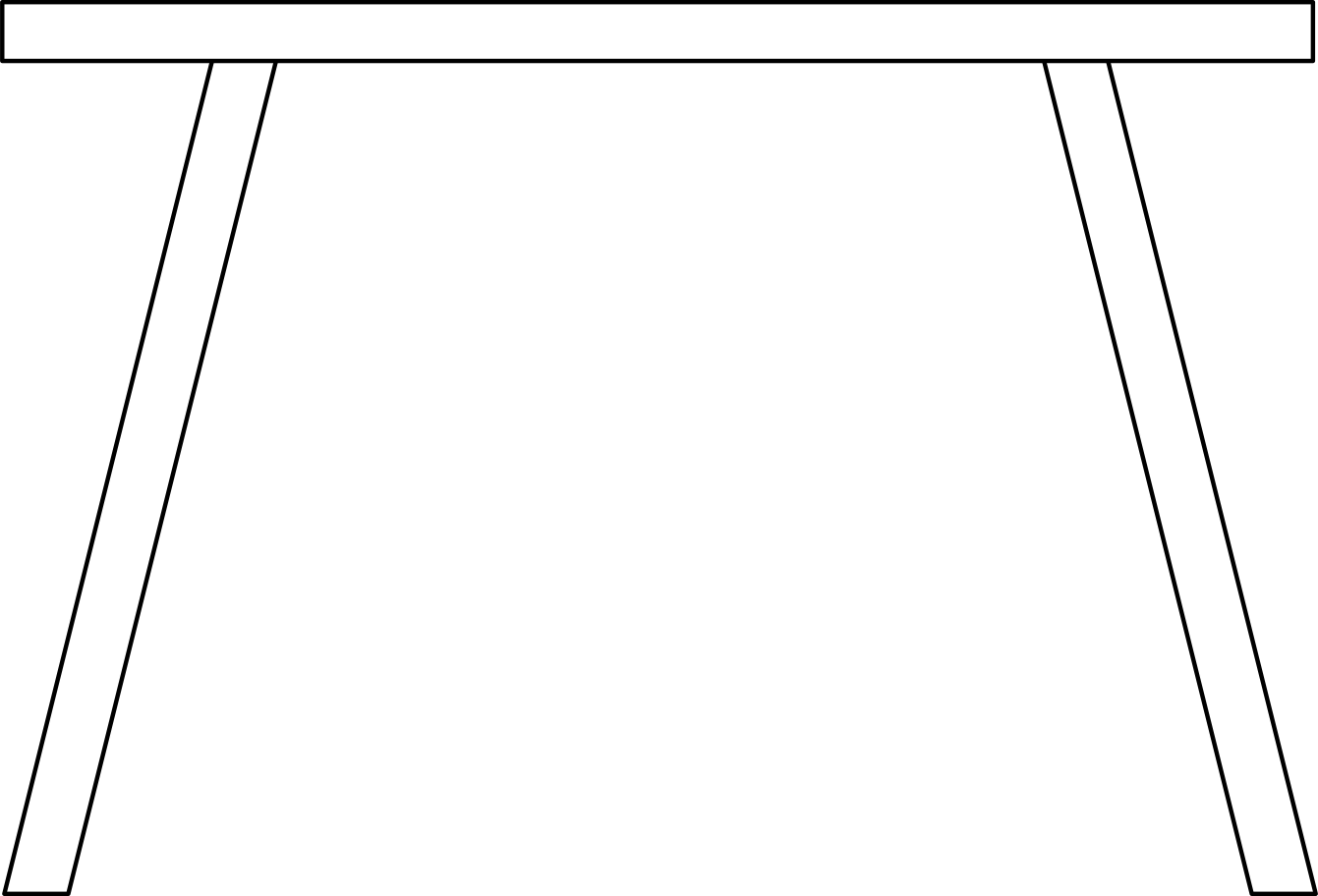 White table sideways Illustration in PNG, SVG