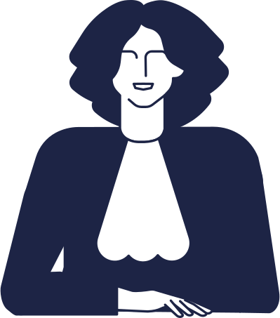 Female judge in robe Illustration in PNG, SVG