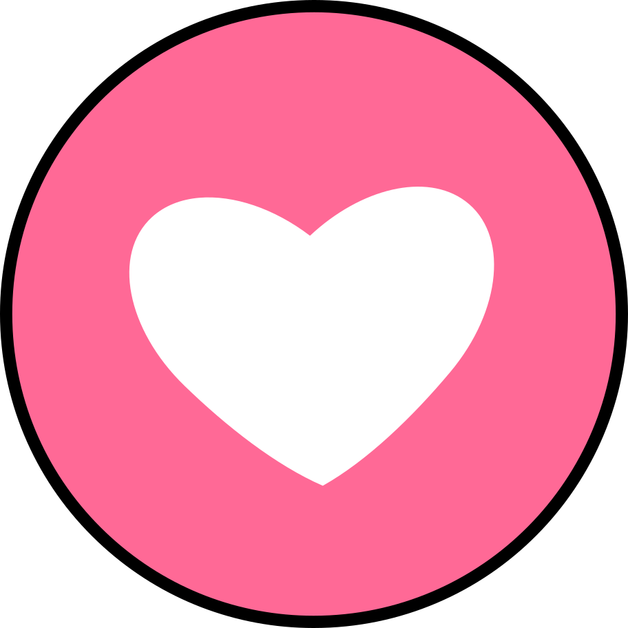Pink heart like icon Illustration in PNG, SVG