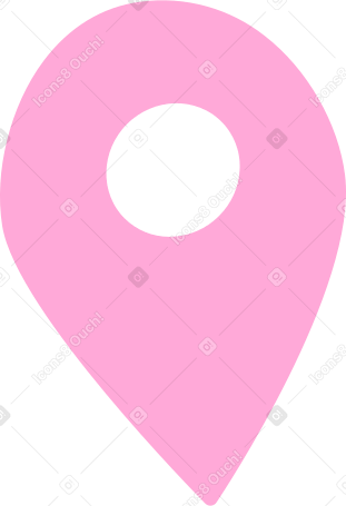 Pink location tag Illustration in PNG, SVG
