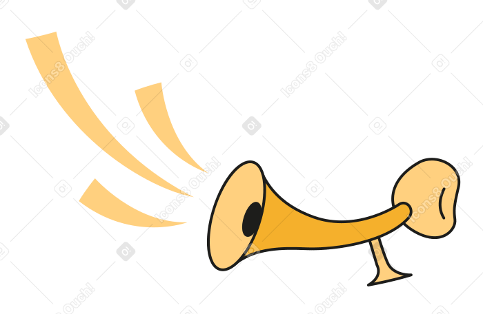 Klaxon Illustration in PNG, SVG