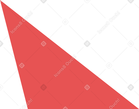 Red triangle Illustration in PNG, SVG
