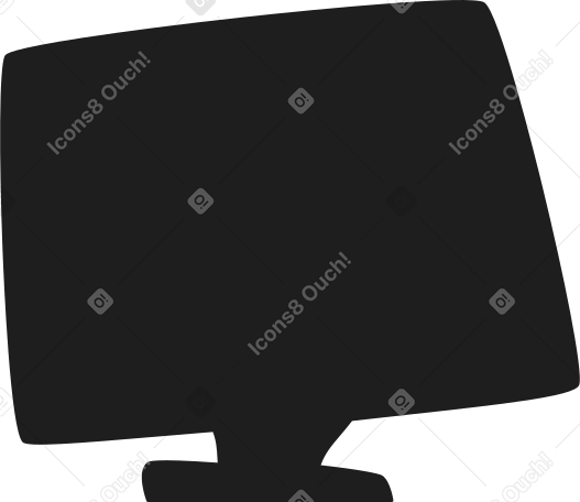 Shadow of monitor Illustration in PNG, SVG