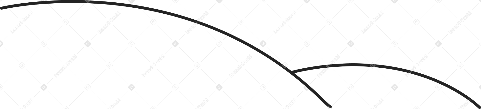 Bush lines Illustration in PNG, SVG