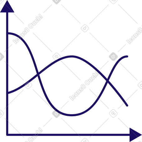 Line graph PNG, SVG