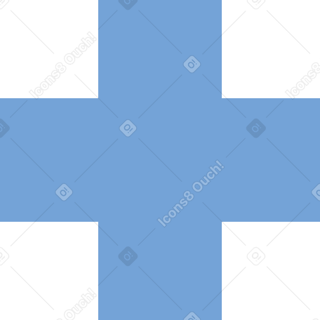 Blue cross Illustration in PNG, SVG