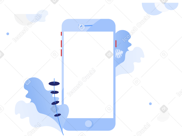 Empty phone background Illustration in PNG, SVG