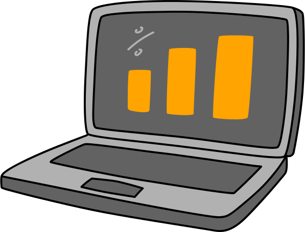 Laptop Grafik als PNG, SVG