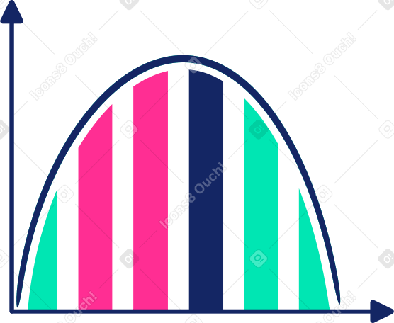 Math graph Illustration in PNG, SVG