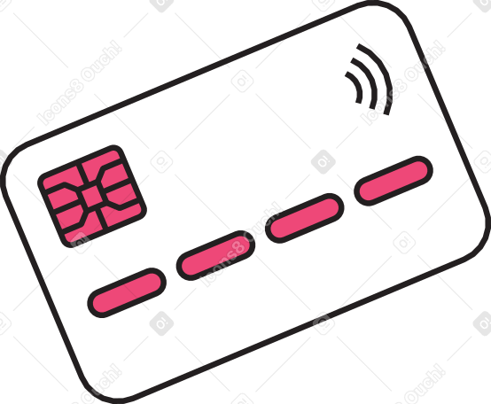 Bank card Illustration in PNG, SVG