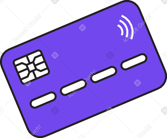Bank card Illustration in PNG, SVG