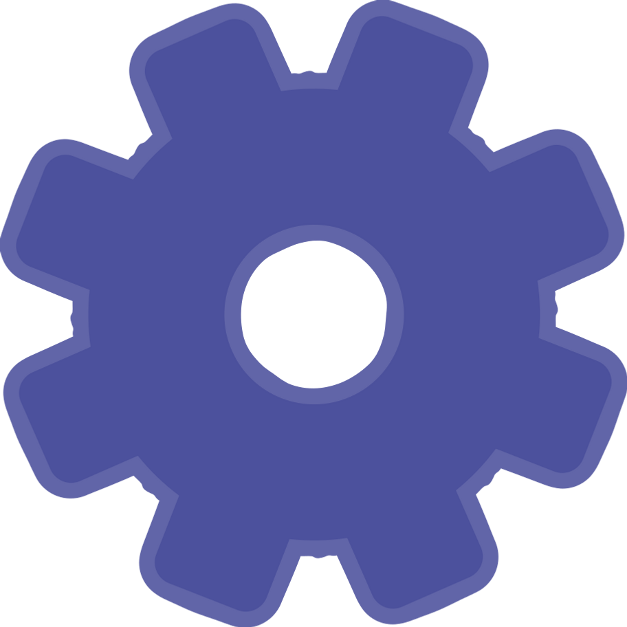 Purple gear Illustration in PNG, SVG