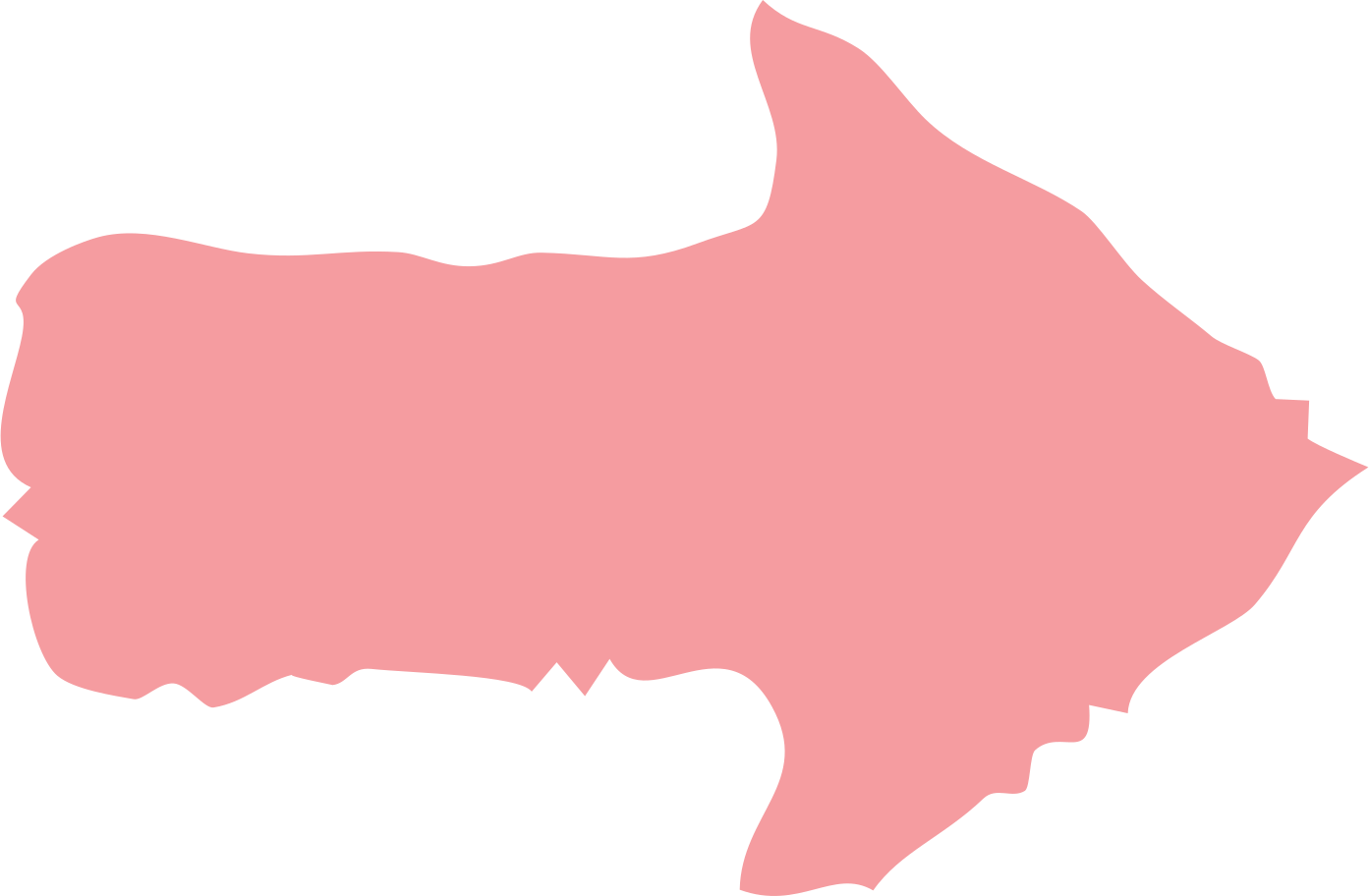 Pink arrow shape Illustration in PNG, SVG