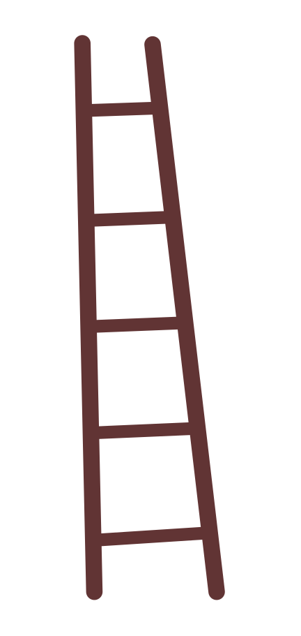 Stepladder Illustration in PNG, SVG