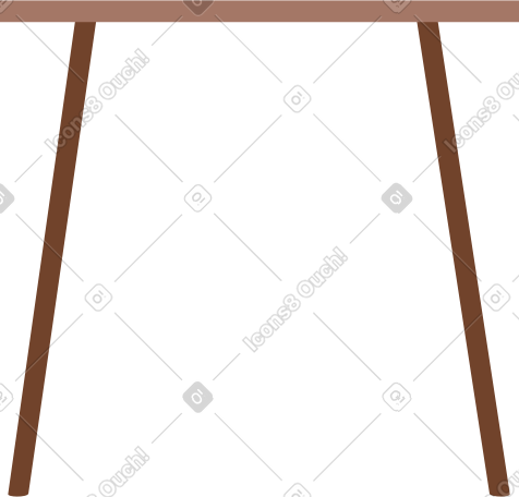 Table with two legs PNG, SVG