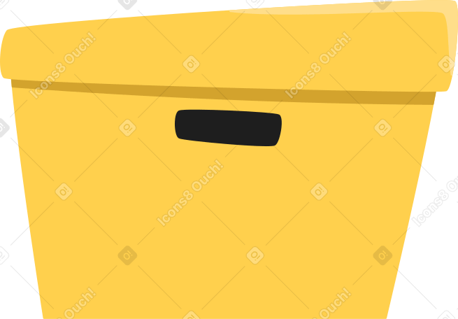 Yellow box Illustration in PNG, SVG