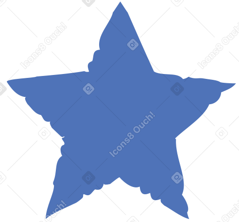 Blue star Illustration in PNG, SVG