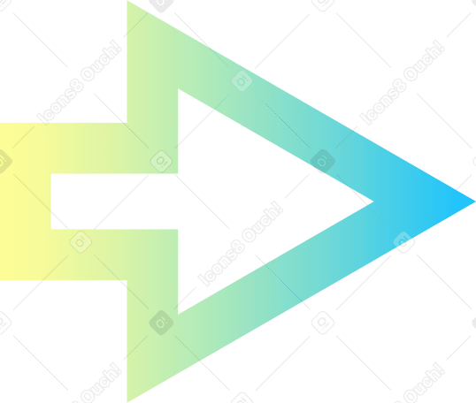 New gradient arrow Illustration in PNG, SVG