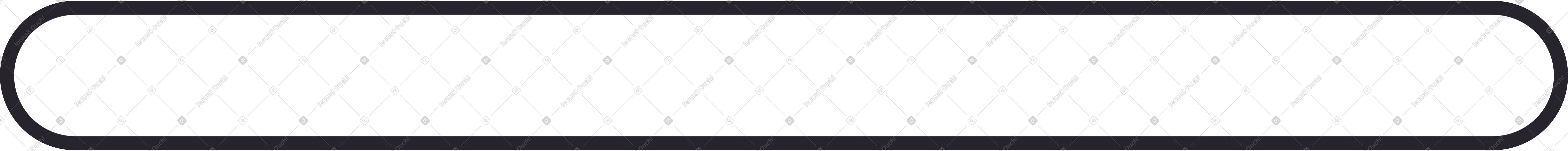 Long rectangle with rounded corners PNG, SVG