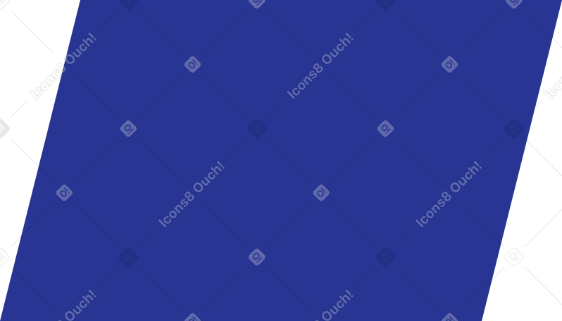 Parallelogram dark blue Illustration in PNG, SVG