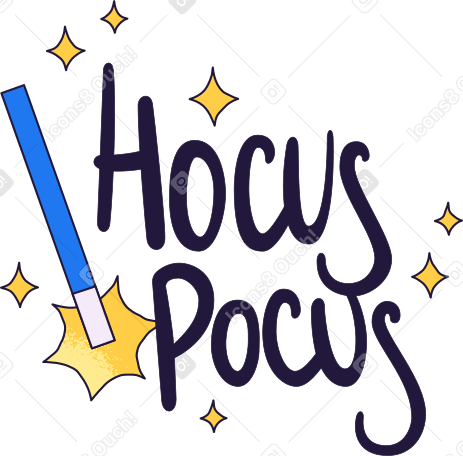 Hocus pocus Illustration in PNG, SVG