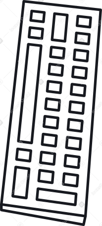 White keyboard PNG, SVG