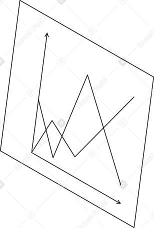 Flat graph Illustration in PNG, SVG