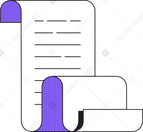 PNG 및 SVG의 Sheet of paper with text 일러스트