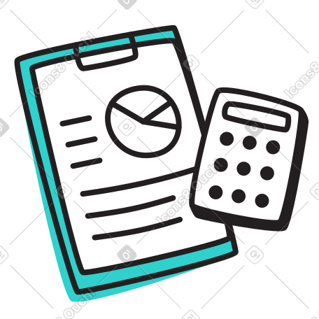 Analyzing and calculating data PNG, SVG