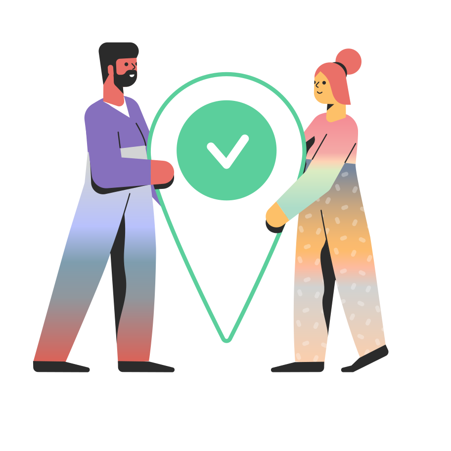 Location access Illustration in PNG, SVG