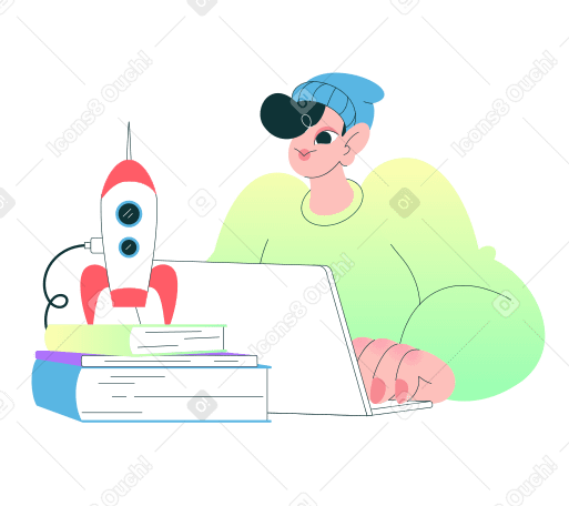 School science project Illustration in PNG, SVG
