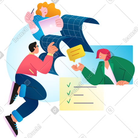 Collaborative effort in a flexible workspace PNG, SVG