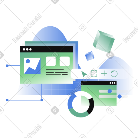 User interface in web design PNG, SVG