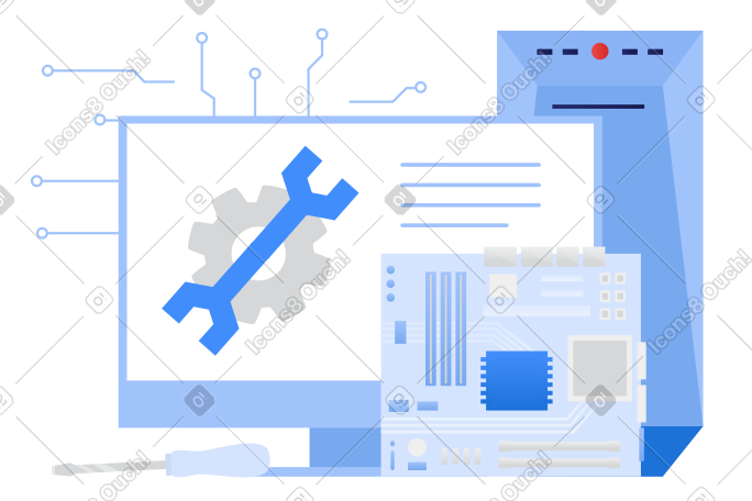 Supporting and maintaining computer hardware PNG, SVG