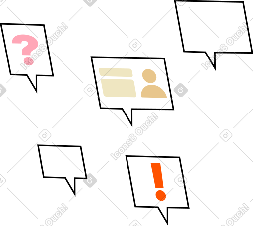 Pop-up notifications PNG, SVG