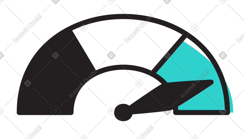 High performance on speedometer PNG, SVG