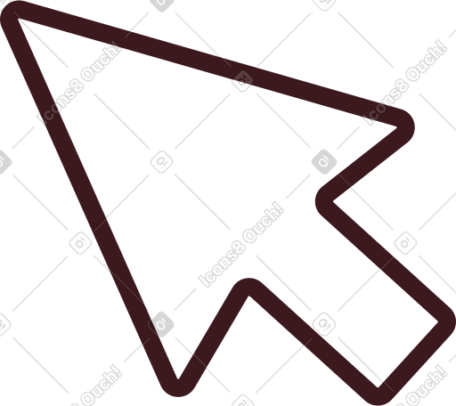 Arrow cursor PNG, SVG