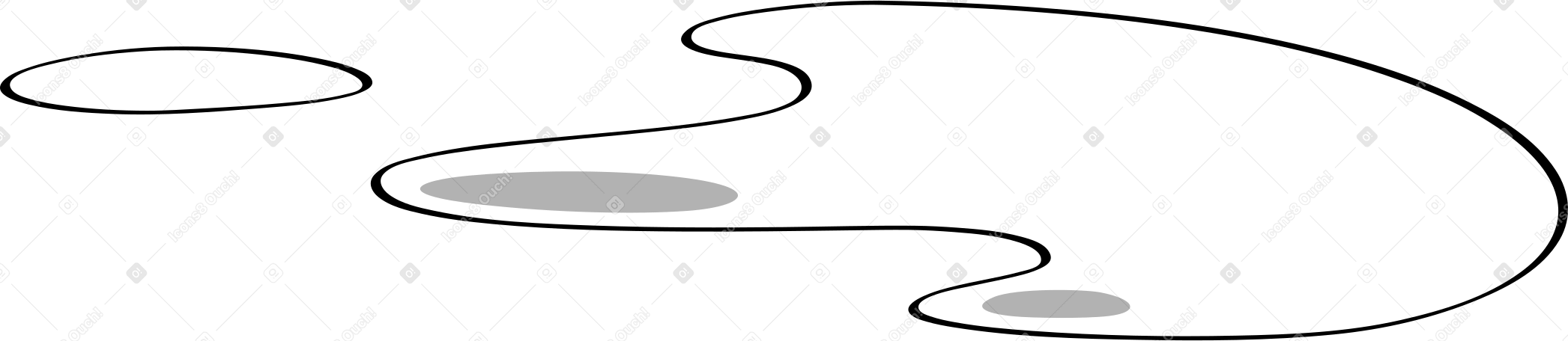 Puddle of water Illustration in PNG, SVG