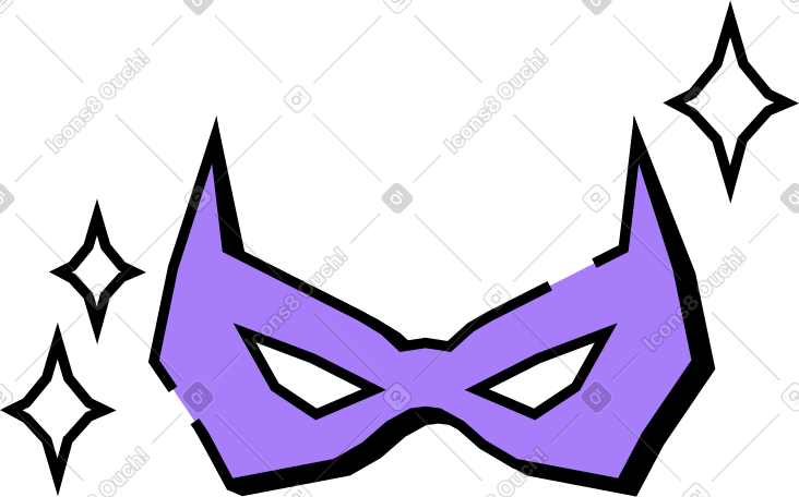 Superhero mask PNG, SVG