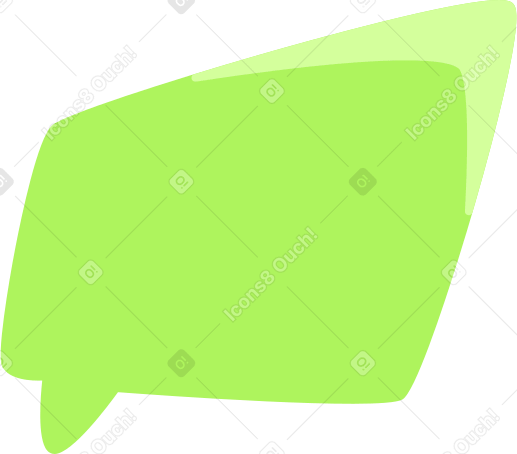 Green speech bubble Illustration in PNG, SVG