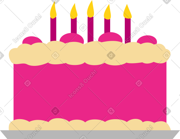 Birthday cake PNG, SVG