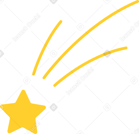 PNG 및 SVG의 별똥별 일러스트