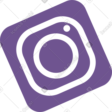 Purple instagram icon PNG, SVG
