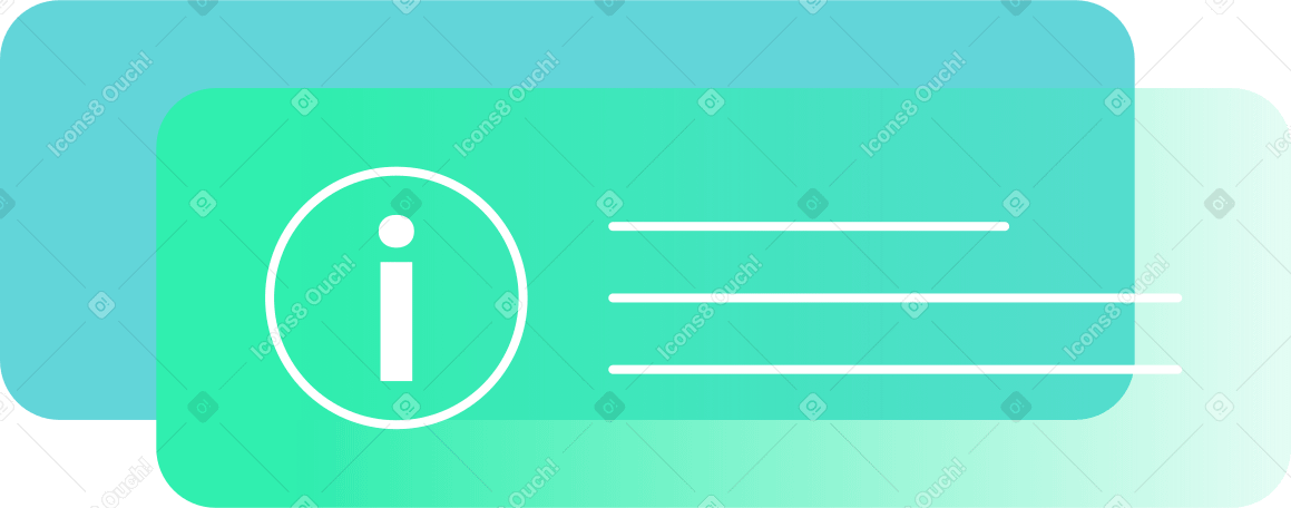 Rectángulos con información PNG, SVG