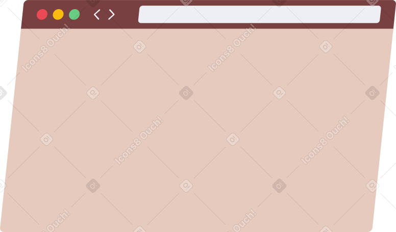 Browser window Illustration in PNG, SVG