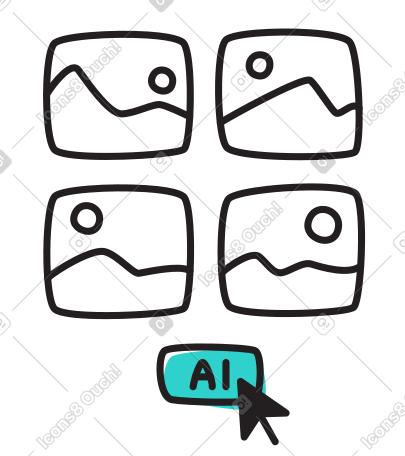 Creating images with generative AI PNG, SVG